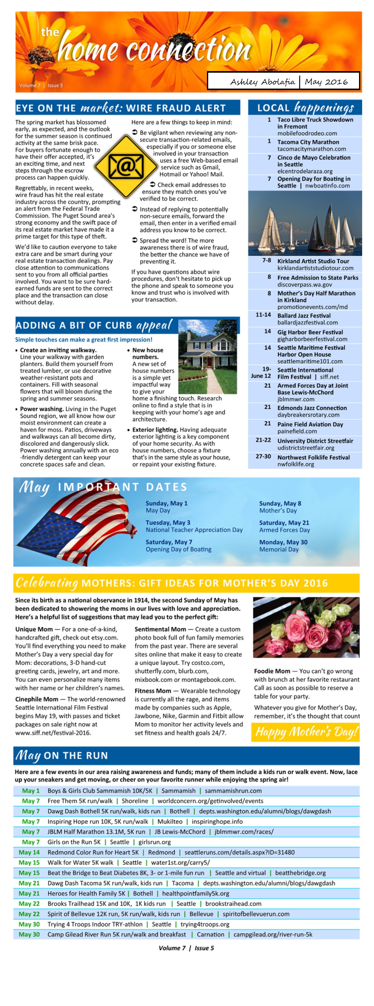 Local Events Newsletter - Ashley Abolafia